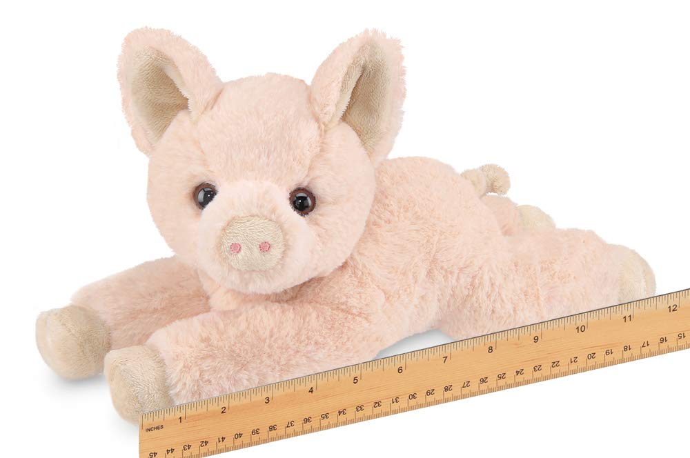 Bearington Pig E. Sue Plush Pig Stuffed Animal, 12 Inches