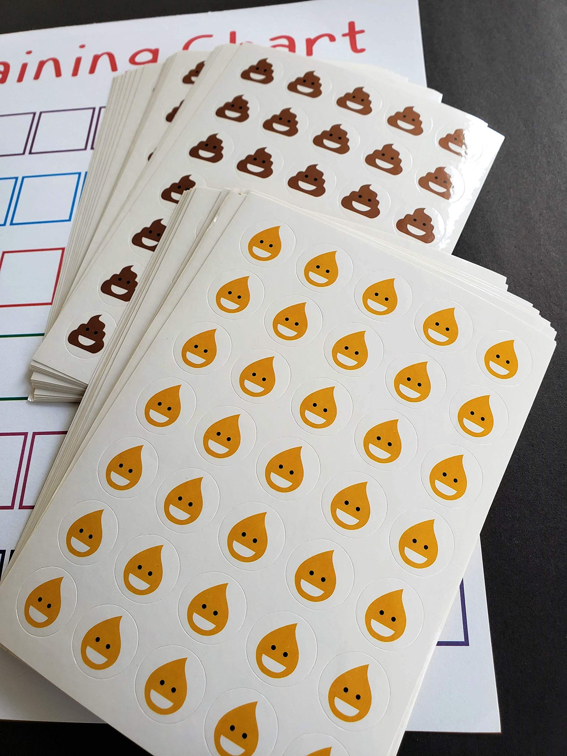 Potty Training Sticker Chart Reward- Monkey Design for Toddler Girls and Boys, Toilet Seat Motivational Weekly Progress Gift with 50 Poop Pee Sticker Sheets for Children
