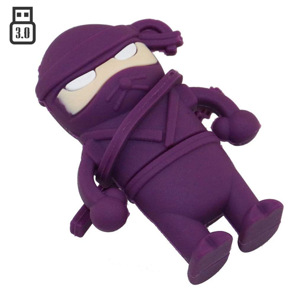 8GB Ninja Model USB 3.0 Flash Drive Memory Stick PenDrive Thumb Drive Jump Drive USB Flash Memory USB 3.0 Drive U Disk USB Stick Flash Disk Pen Drive - Purple