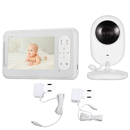 Aoutecen Baby Monitor Camera, Video Baby Monitor 2 Way Talk ABS for Gift (US Plug 110V)