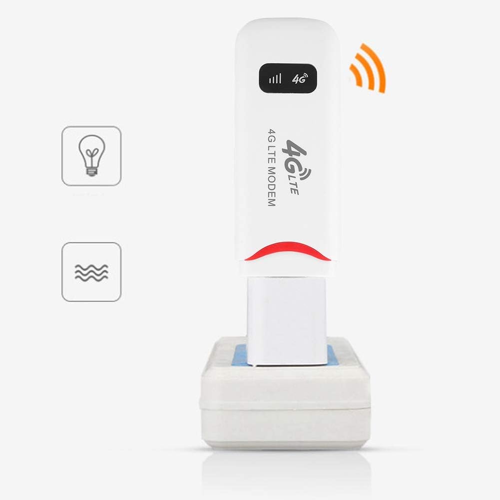 Yoidesu 4G LTE USB Modem,100Mbps Mobile Router,Network Hotspot,3G 4G Modem,Router,Support LTE B1/B3/B7/B8/B20 SIM/USIM FDD,WCDMA,TF Slot up to 32GB,Portable