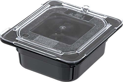 Carlisle FoodService Products 10316U07 StorPlus Sixth Size Polycarbonate Universal Flat Surface Food Pan Lid, Clear