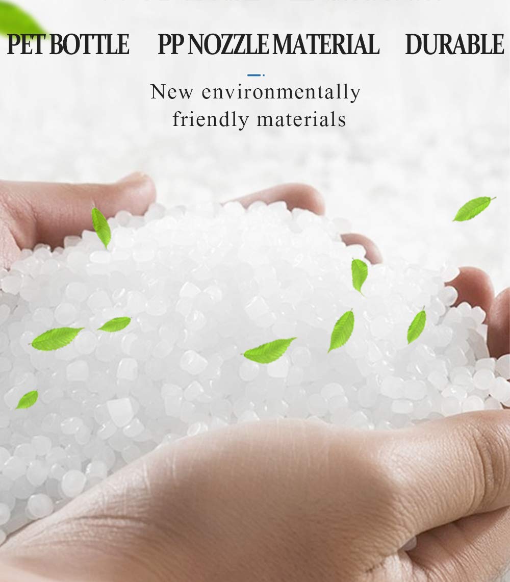 Amber Spray Bottle-Cleaning Spray Bottles,Healthy Plastic& 32 oz Spray Bottle For Hair&Hand&Clothe&Bathroom&Plant,Empty Mister Refillable Spray Bottles With ET,Essential Oil,Water,etc.(2 pack) (Amber)