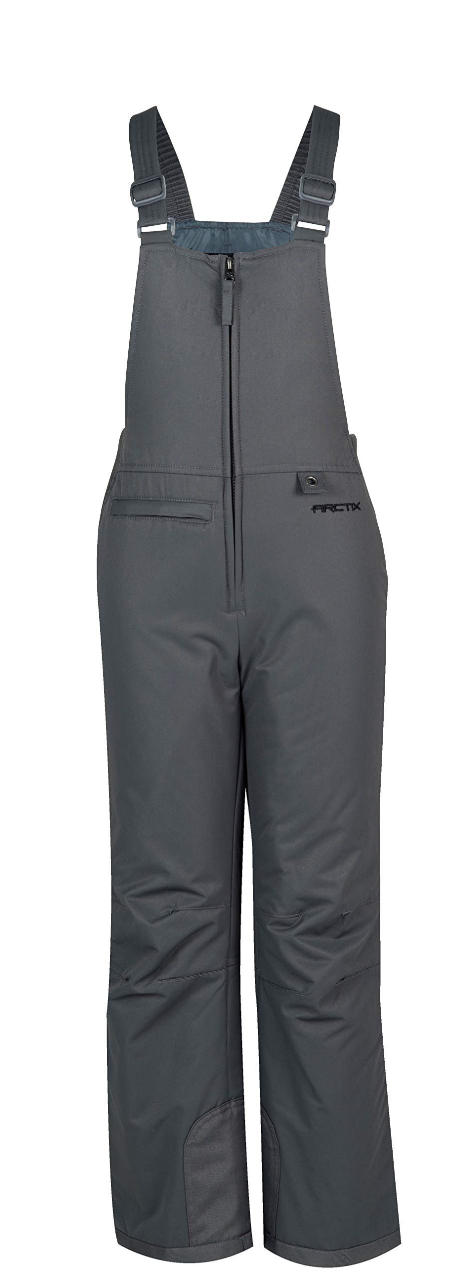 Arctix Kids Insulated Snow Bib Overalls, Charcoal, X-Large