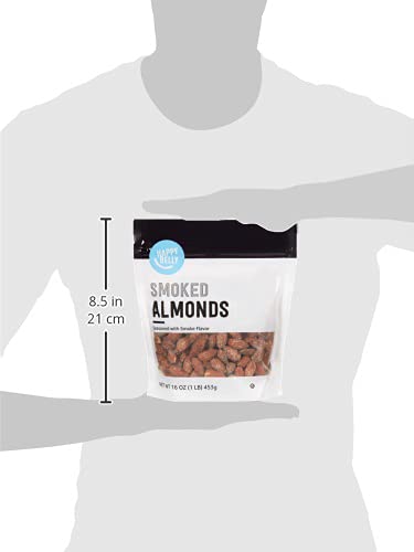 Amazon Brand - Happy Belly Smoked Almonds, 16 ounce (Pack of 1)