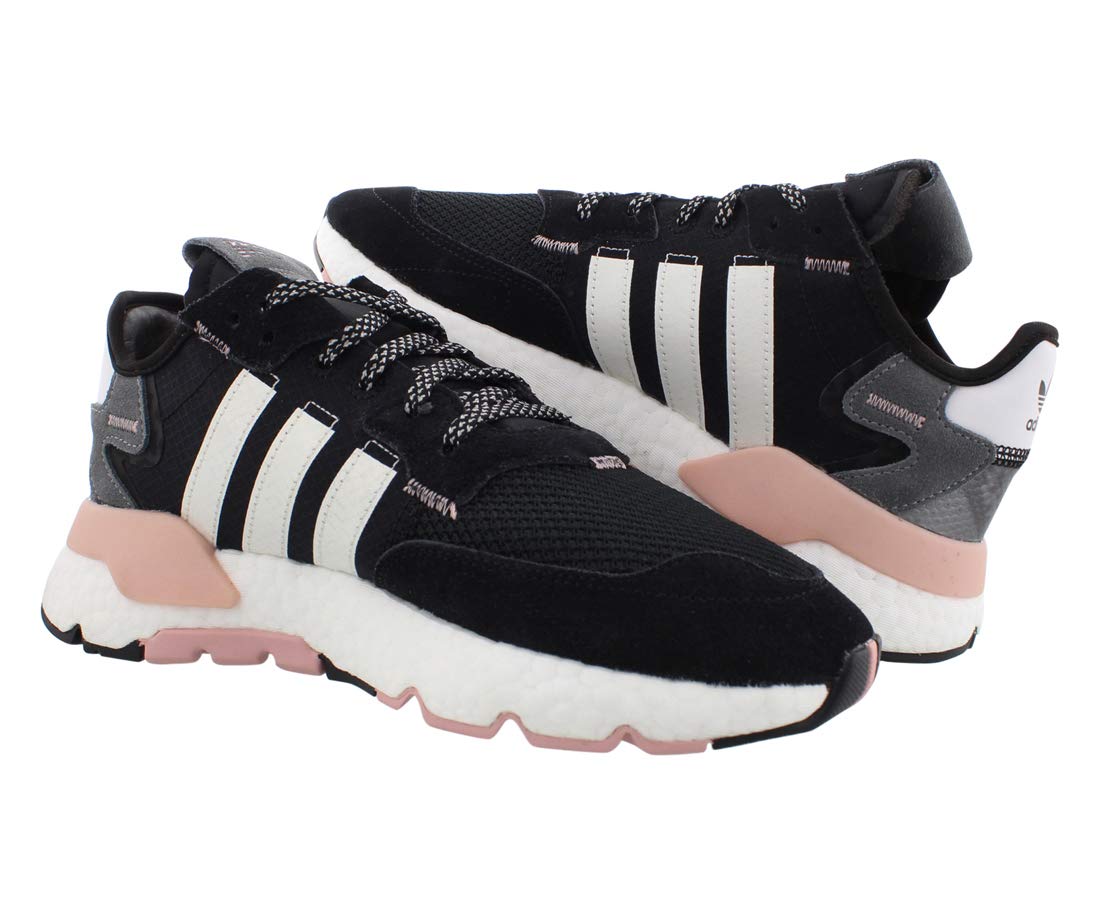 adidas Originals Nite Jogger Womens Shoes Size 9, Color: Black/Pink/White-Black