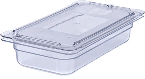 Carlisle FoodService Products 10276U07 Polycarbonate Universal Flat Lid, 12-3/4" Length x 7" Width x 7/16" Height, Clear, For TopNotch One-Third Size Food Pans (Case of 6)