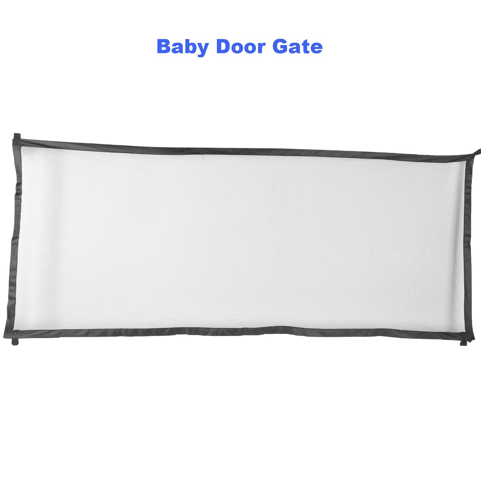 Jacksing Safty Baby Gate, Baby Door Gate Baby Gate Retractable Doorway Baby Gate for Indoor(L)