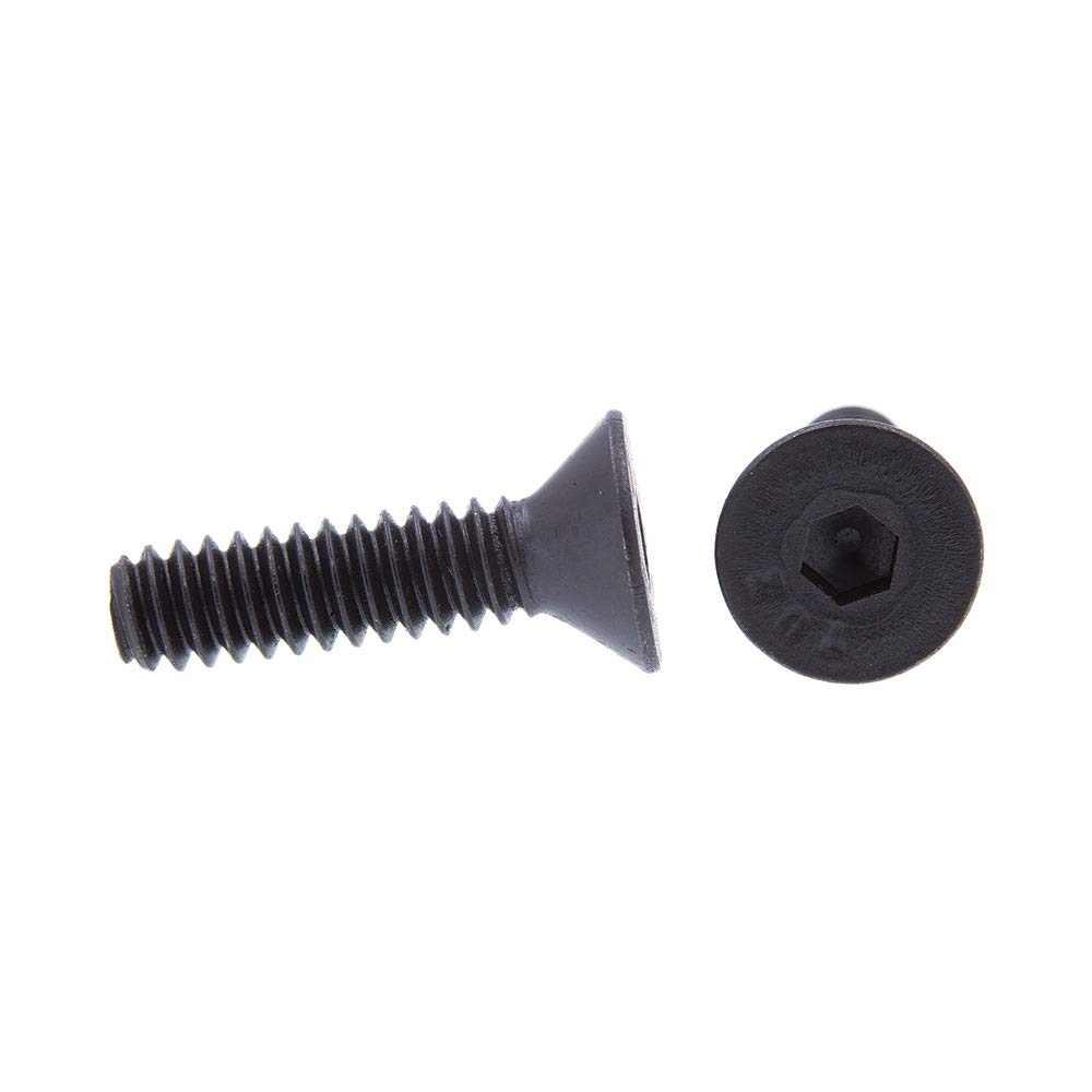 Prime-Line 9173508 Socket Cap Screws, Flat Head, Hex (Allen) Drive, #10-24 X 3/4 in, Blk (50 Pack)