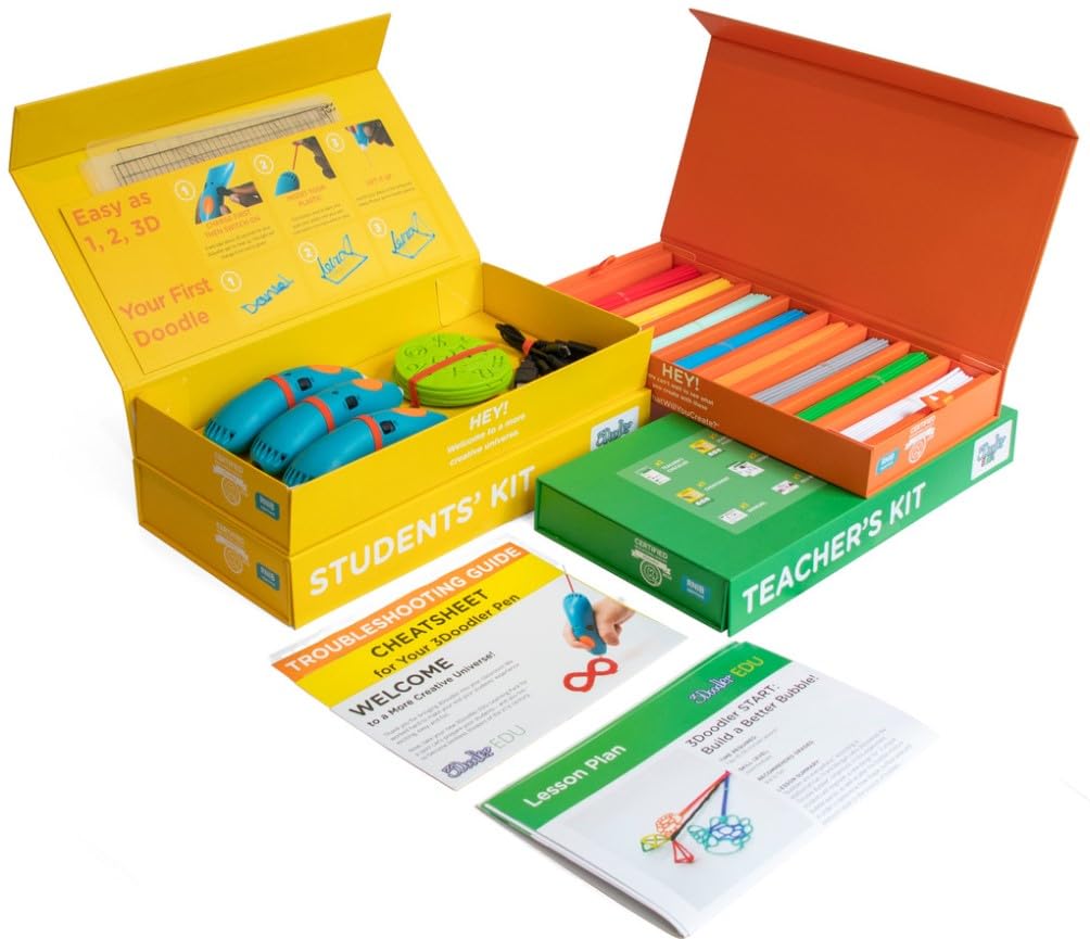 HamiltonBuhl STEAM-CP2 STEAM/STEM Content Producer's Kit #2, Includes: (1) Animation Studio Kit (ANI-KIT) and (1) 3Doodler EDU 6-Pen Classroom Learning Pack