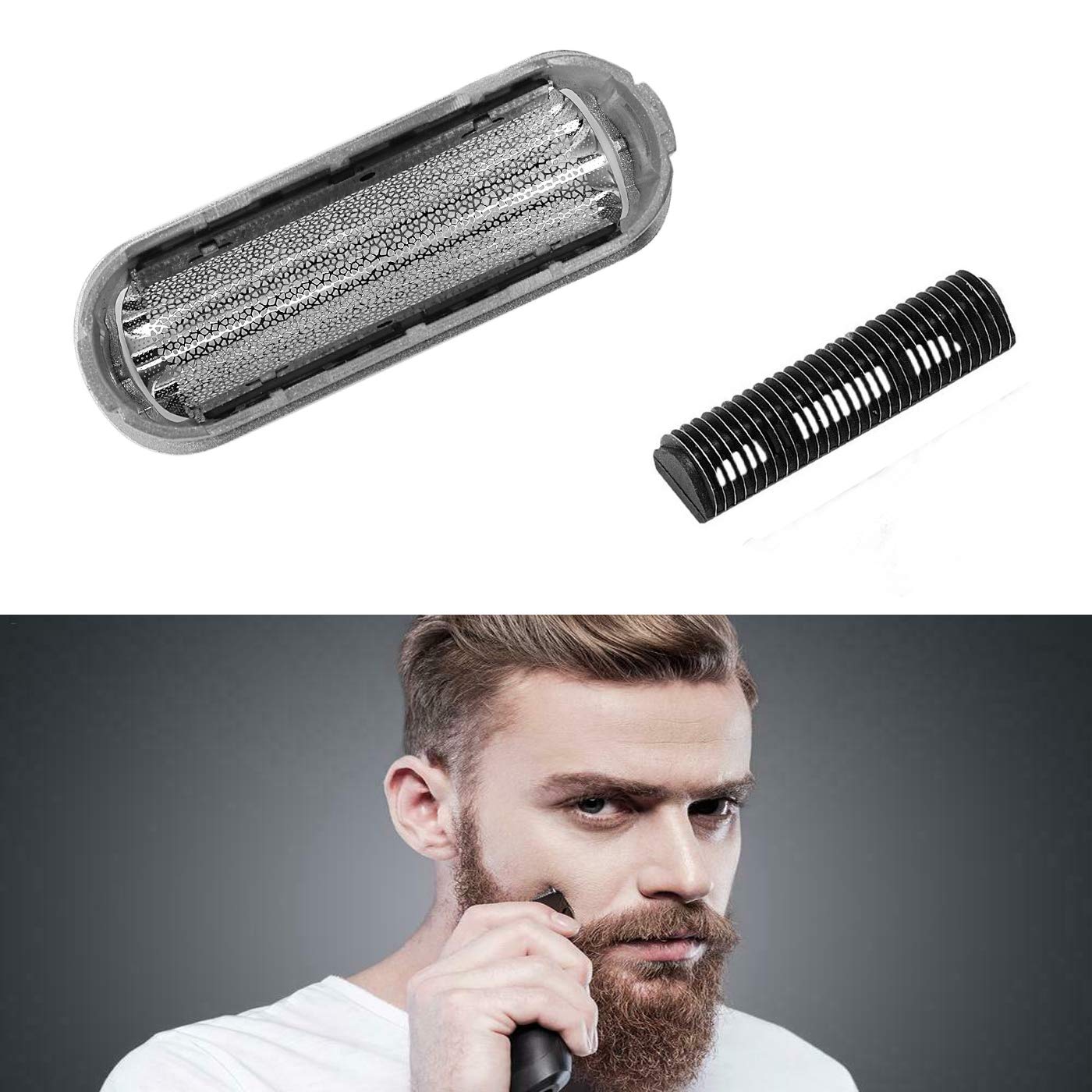 5S Foil Screen & Cutter for Compatible with Bra-un, Replacement Cutter Blade Head for Compatible with Bra-un Pocketgo Pocket Twist 5609, 370/575 P40 P50 P60 P70 P80