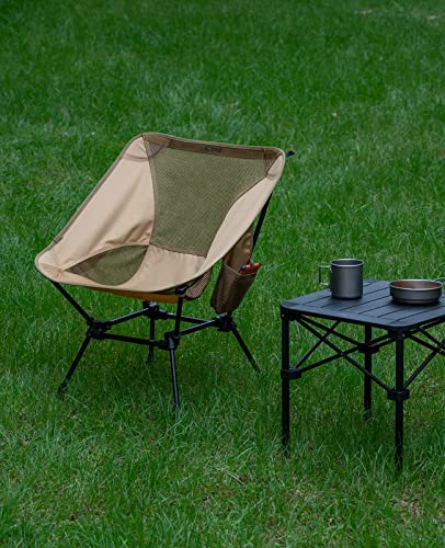 iClimb 1 Anti-Sinking Folding Chair and 1 Super Easy Assemble Cot and 1 3M Thinsulate Insulation Warm Sleeping Bag Bundle, Ultralight Compact for Adults Outdoor Backpacking Camping Glamping