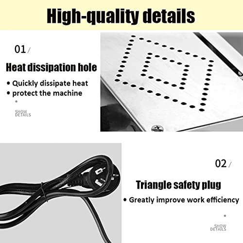 FUNNYBSG Commercial Food Heat Lamp, Square Hanging Food Warming Lamp Buffet Servers and Warmers Hanging Lamp, for Keep Food Warm, Restaurant Kitchen Equipment