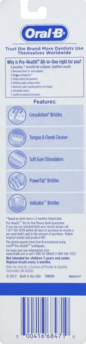 Oral-B Pro-Health All-In-One 40 Medium Toothbrush Twin Pack, 2 Count