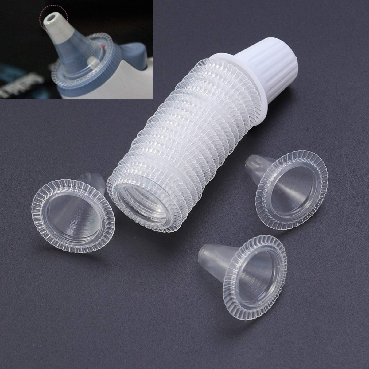 Exceart 100pcs Ear Thermometer Probe Covers Disposable Refill Caps for All Braun