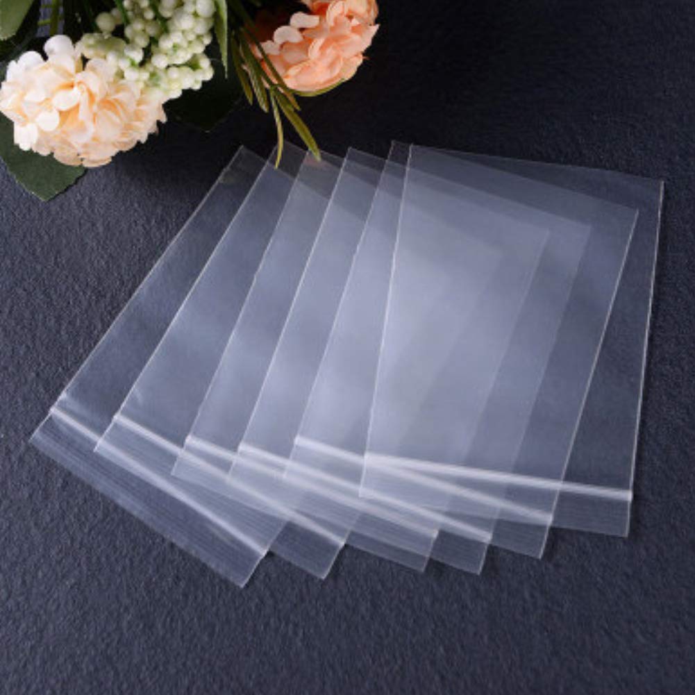 BENBOR 200Pcs Plastic Sealed Bag Clear Thickened Food Storage Packing Bag Jewelry Reclosable Self Seal Bags Ziplock Bag 2.5 * 3cm