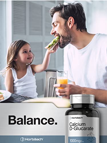 Calcium D-Glucarate 1000mg | 120 Capsules | Non-GMO, Gluten Free Supplement | by Horbaach