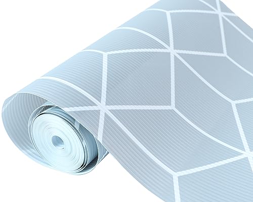 Cabinet Drawer Shelf Liners Non Adhesive 17.5 Inch Wide X 10 Ft Non Slip Waterproof Kitchen Cupboard Pantry Mat Washable Refrigerator Shelf Liners Bathroom Drawer Protector Liner