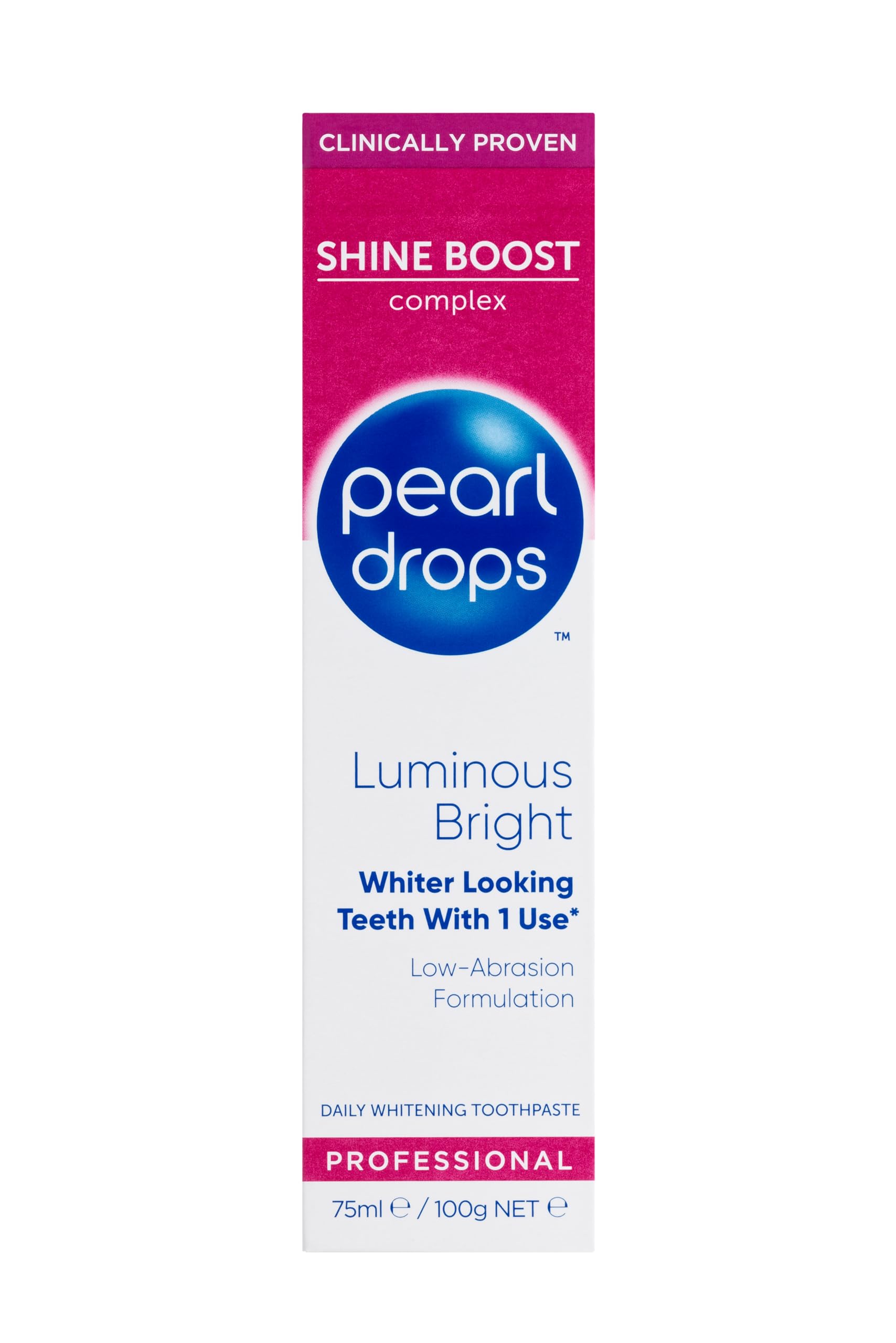 Pearl Drops - Luminous Bright White Toothpolish - Whitening Effect - Pro-Shine Complex - 75ml