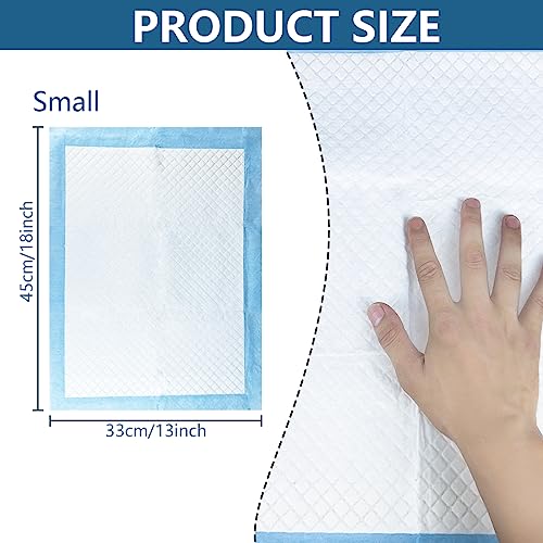 Apupmeo Disposable Rabbit Pee Pads - 20 Pcs Disposable Guniea Pig Cage Liners, Pet Pee Training Pads for Small Animals, Puppy, Kitten, Hedgehog, Hamster, Chinchilla, Bunny,Ferrets (33 * 45, Blue)