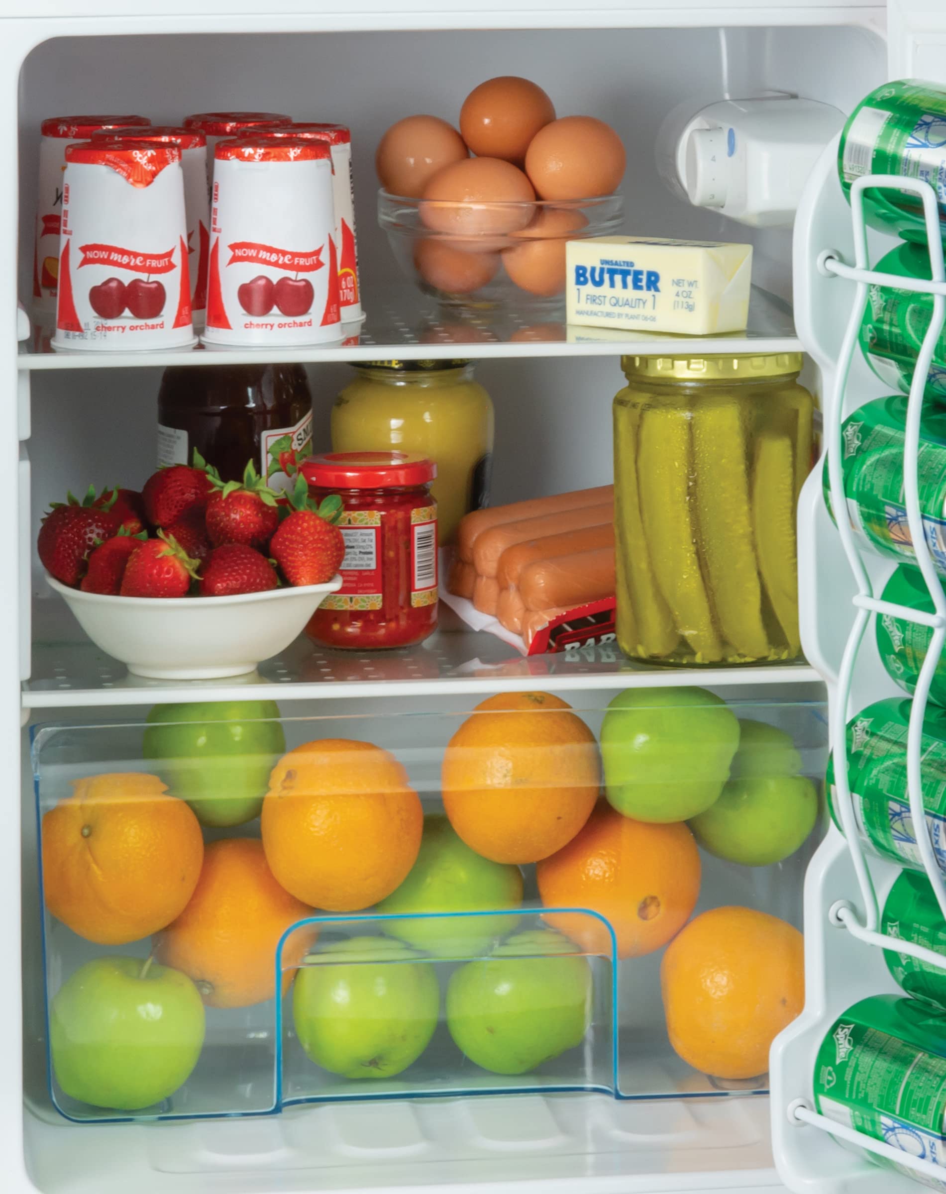 Igloo 3.2 Cu. Ft. Double Door Refrigerator with Freezer, Adjustable Temperature Control Down to 32 Degrees, Removable Glass Shelves, Perfect for Homes, Offices, Dorms, Apartments, Garages, Black