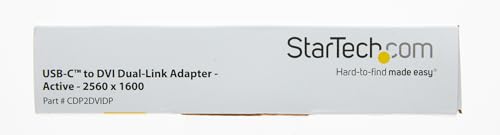 StarTech.com USB 3.1 Type-C to Dual Link DVI-I Adapter - Digital Only - 2560 x 1600 - Active USB-C to DVI Video Adapter Converter (CDP2DVIDP), Space Gray
