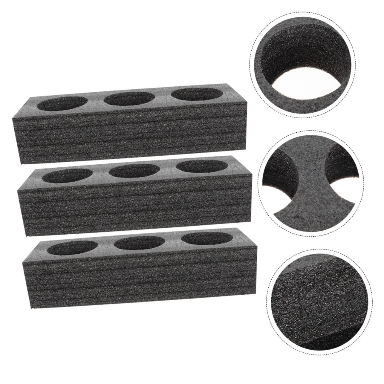 3pcs Milk Tea Drink Cup Holder Cupcake Carrier 3 Cups Foam take Out Cup Holder Beverage Takeout Holders Portable Coffee Cup Takeout Cup Trays Pearl Cotton Takeaway Box re-usable