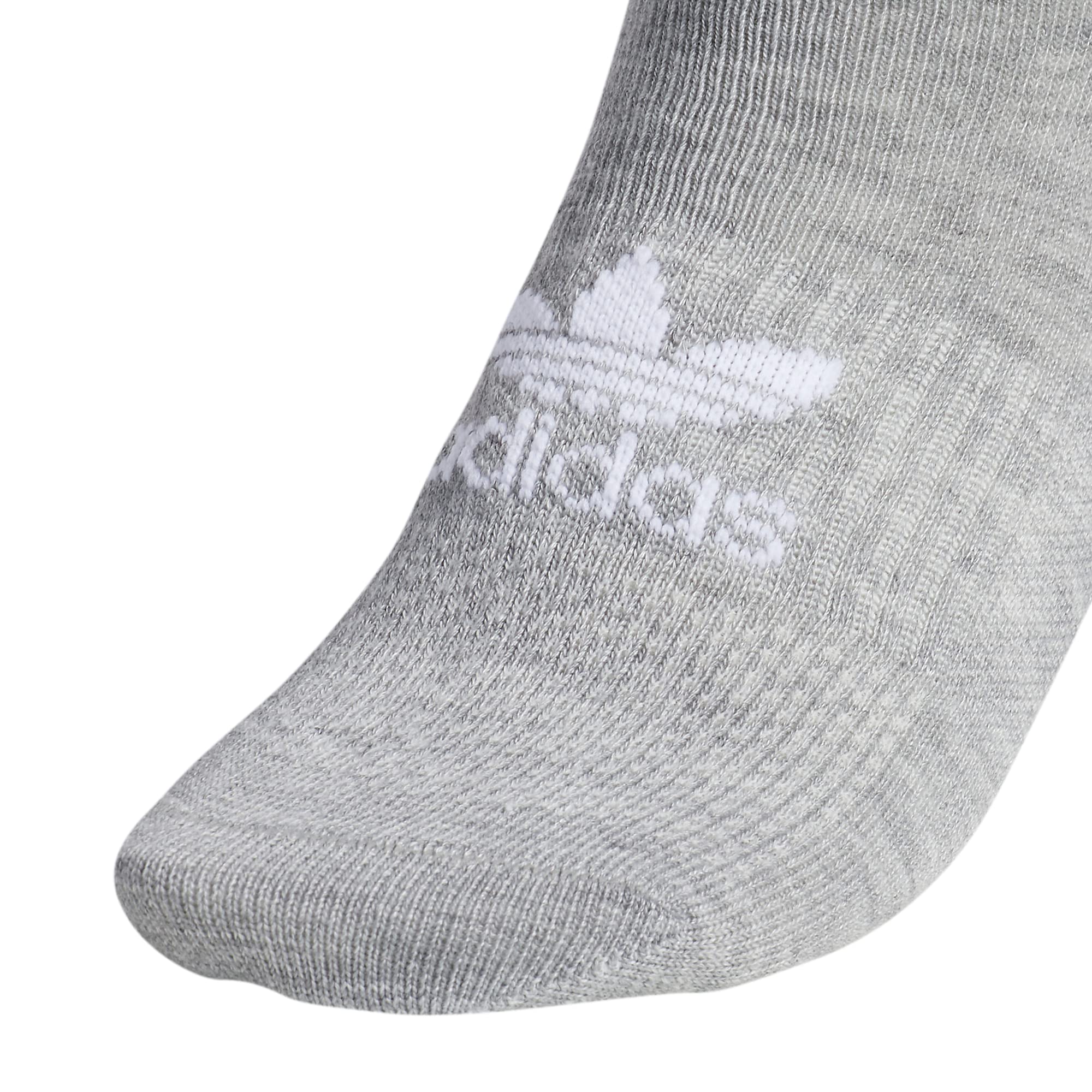 adidas Originals Women's Originals Trefoil Superlite 6-Pack No Show, White/Black, Medium