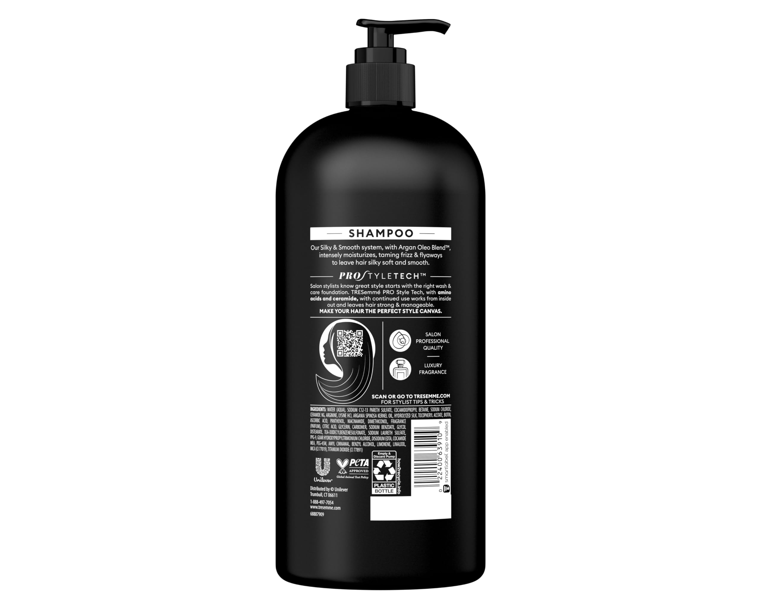 TRESemmé Smooth and Silky Shampoo with Pump, 39 oz