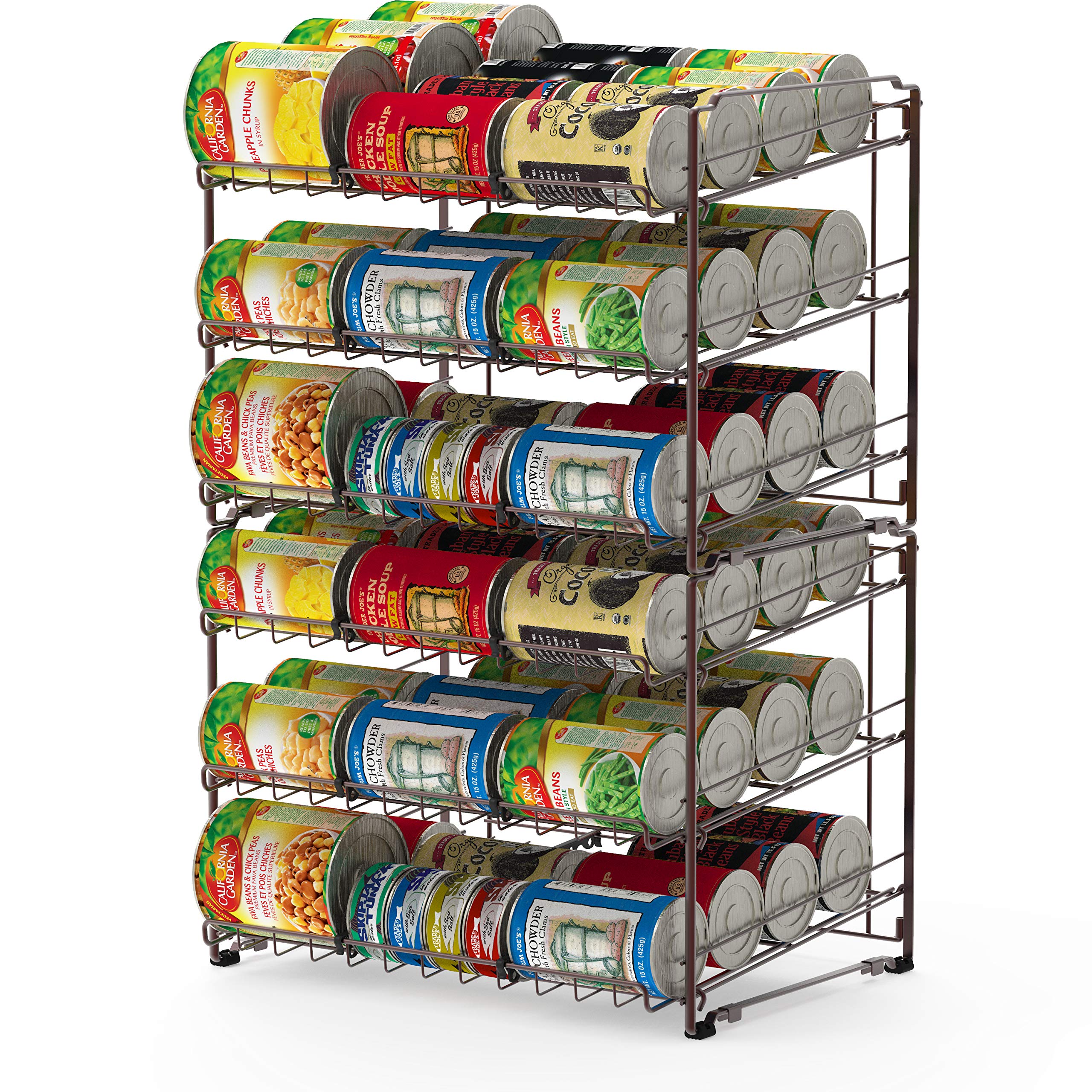 SimpleHouseware Stackable Can Rack Organizer, Bronze