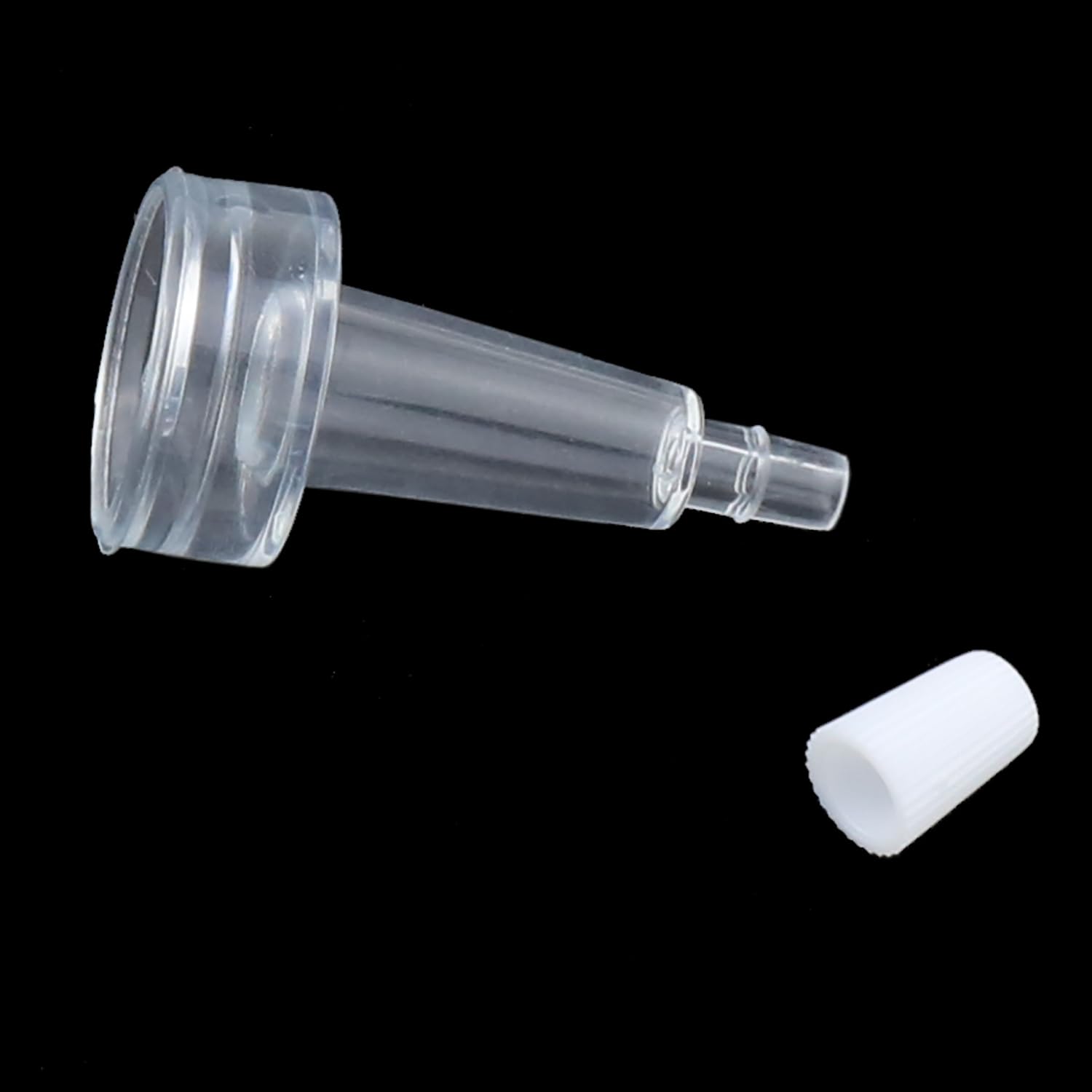 ZZHXSM 50PCS 20 Tooth Glass Dropper Vial Bottom Cap Essential Oil Bottom Cap Vial Cap Replacement Cap Small Vials Bottlecaps