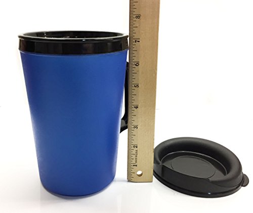 GAMA Electronics 2 ThermoServ Foam Insulated Coffee Mugs 34 oz (1) Blue & (1) Red