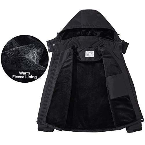 CAMEL Women's Warm Winter Ski Jackets Waterproof Snow Coat with Hood Mountain Windproof Rain Jacket