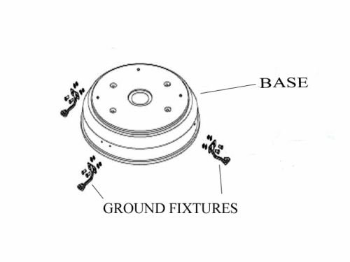 Az Patio Heaters THP-ANCHORS Hiland Ground Fixtures
