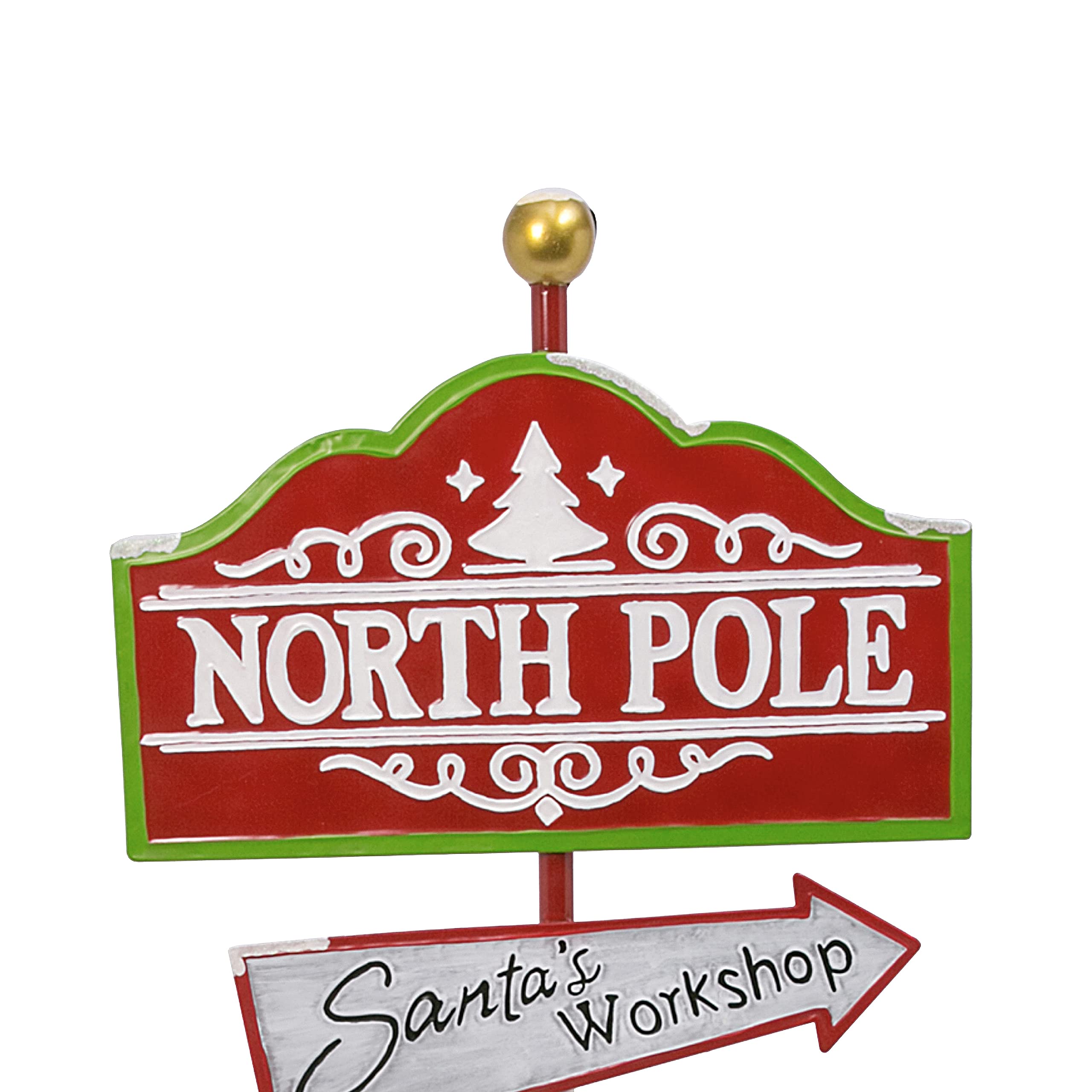 60 in. Metal Holiday Street Sign