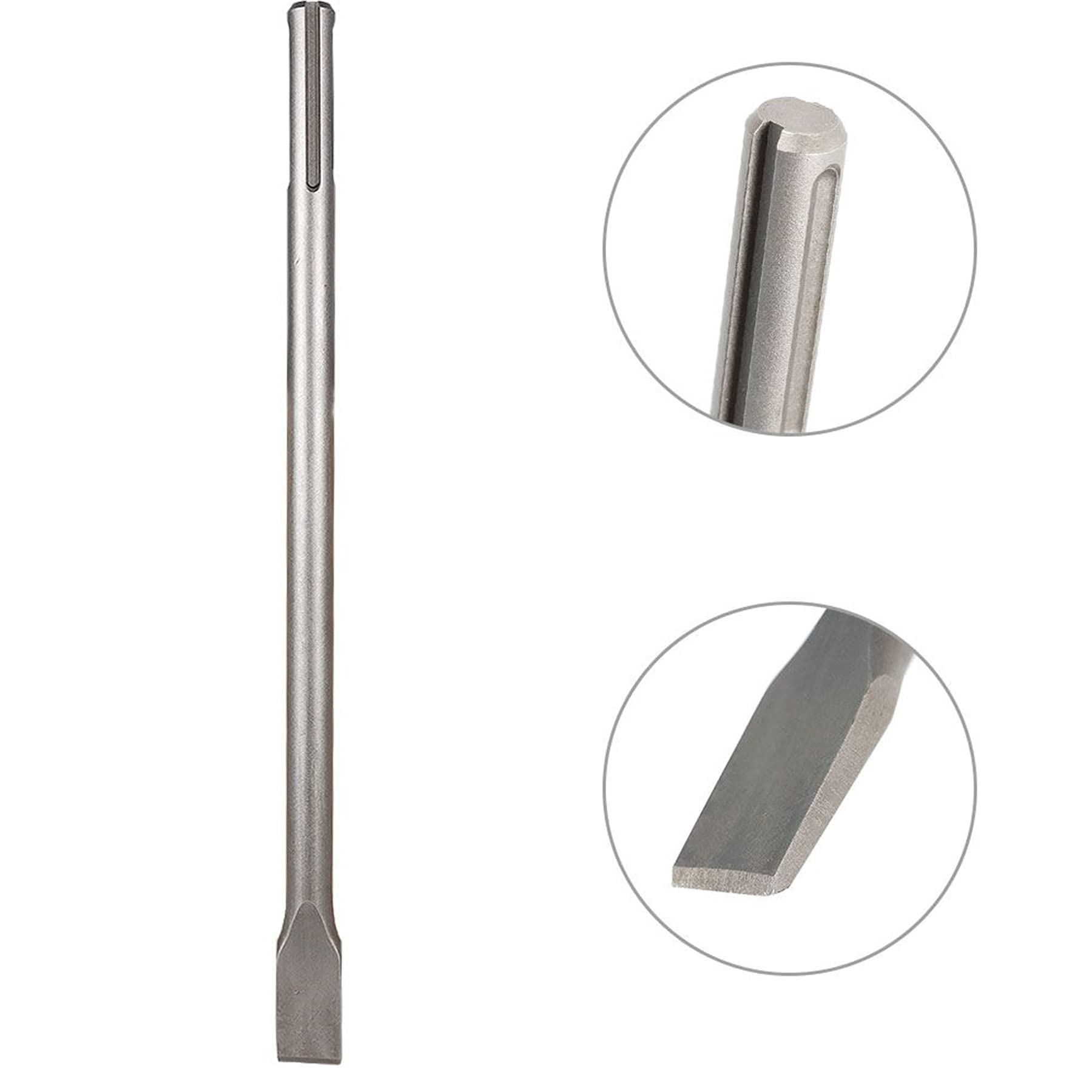 ALL-CARB 3Pcs 16-Inch Chisel Set, Heavy Duty Rotary Hammer Chisel Bit Set, Including Flat Chisel, Point Chisel and Scaling Chisel
