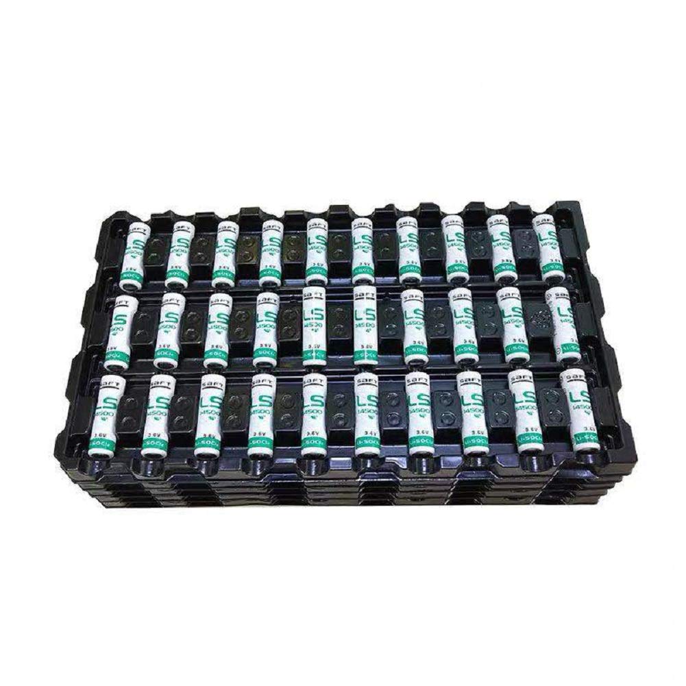 PULADU 10pcs Original LS14500 for Water Meter Electricity Meter PLC Facility Equipment Spare Generic Battery ER14505 3.6V Lithium Battery SAFT