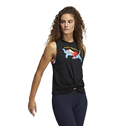 adidas Womens Egle Graphics Tank Black X-Small