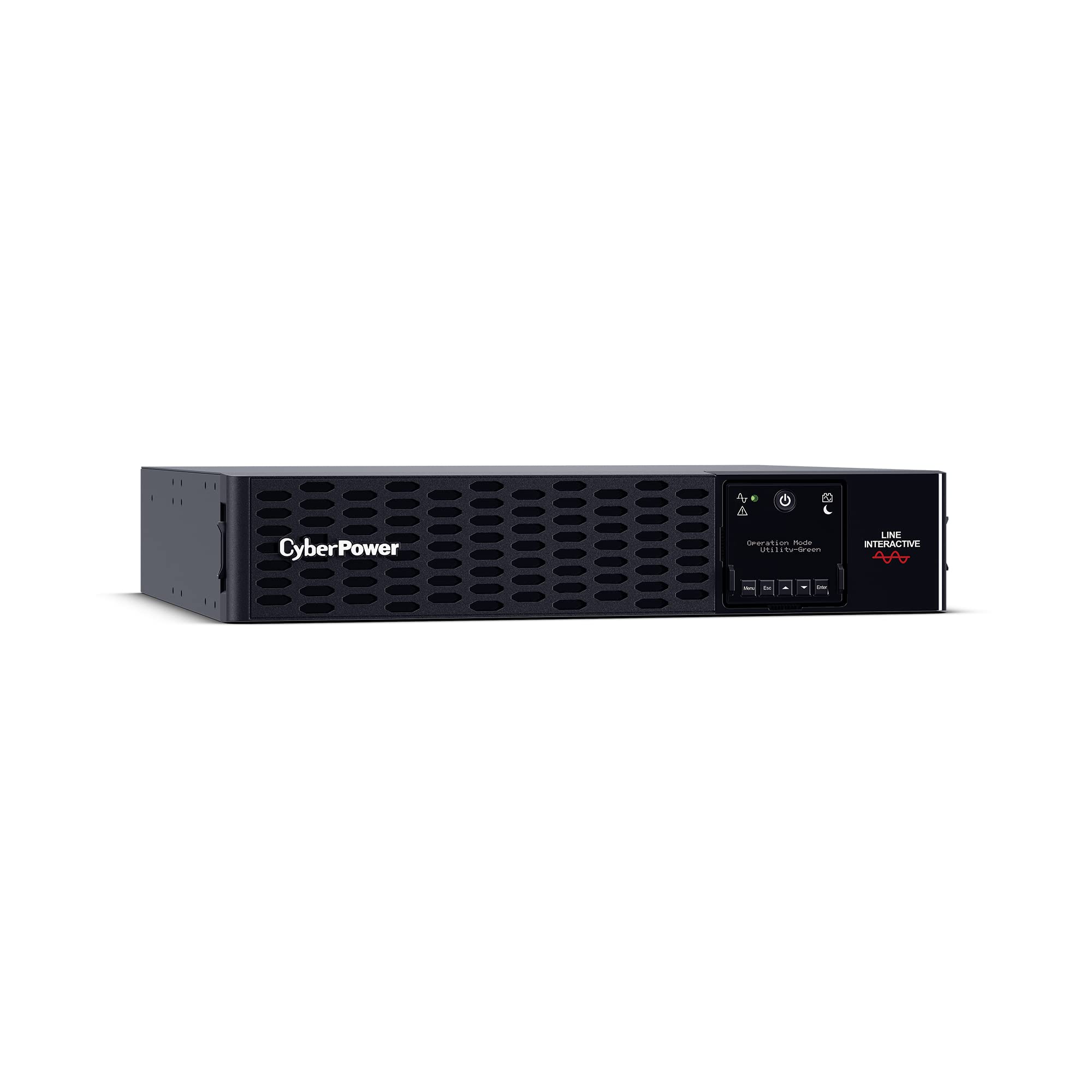 CyberPower PR3000RT2UN Smart App Sinewave UPS System, 3000VA/3000W, 9 Outlets, 2U Rack/Tower, AVR, Pre-Installed RMCARD205