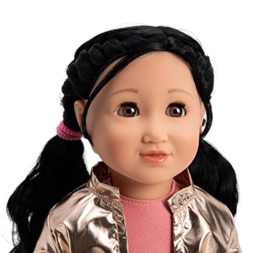 ADORA Amazon Exclusive Amazing Girls Collection, 18β Realistic Doll with Changeable Outfit and Movable Soft Body, Birthday Gift for Kids and Toddlers Ages 6+ - Athletic Lily