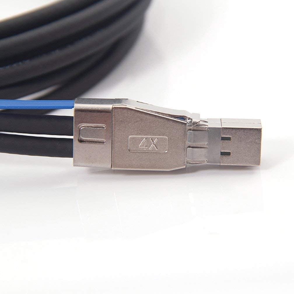 ipolex 12G External Mini SAS HD SFF-8644 to SFF-8644 Cable for Server, Raid Card & PCI Express Controller, 1-m(3.3ft)