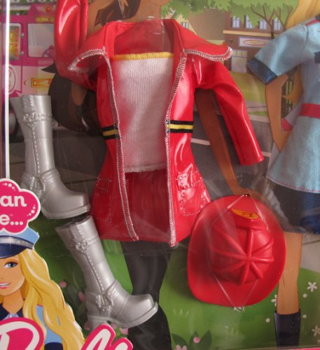 Barbie I Can Be Career Fashions: Fireman & Police Officer Outfits & Accessories (2010)