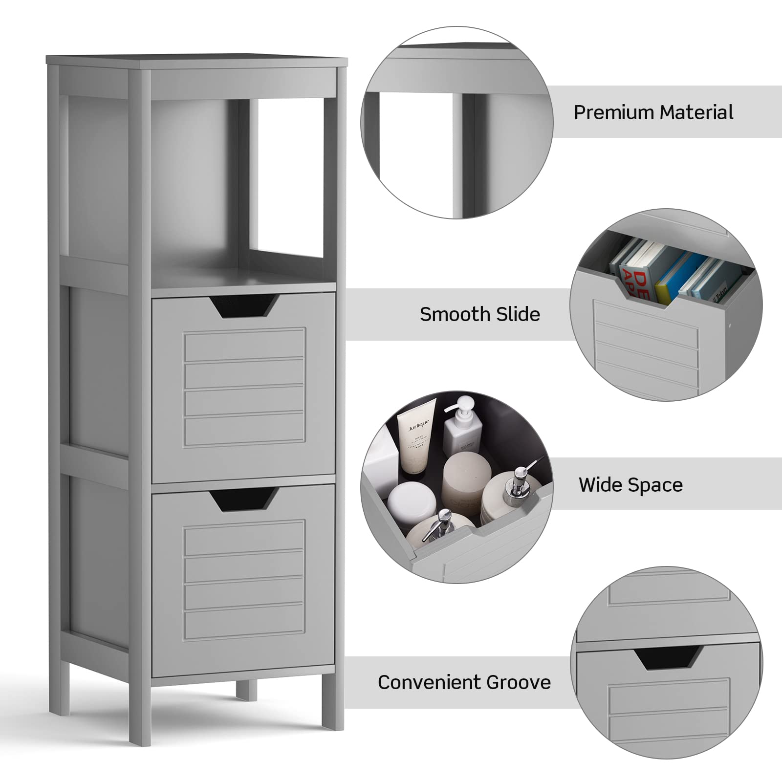 bettary Cabinet, Large, Grey