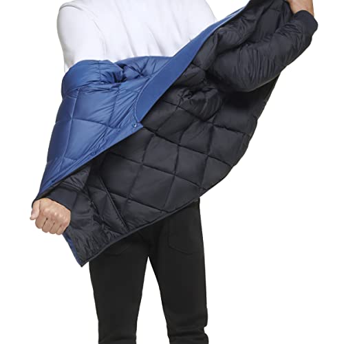 Calvin Klein Men's Reversible Diamond Quilted Jacket, True Navy, Medium
