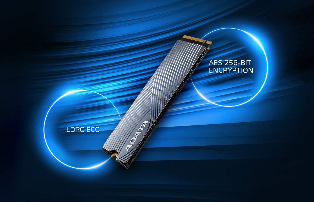 ADATA Swordfish 1TB 3D NAND PCIe Gen3x4 NVMe M.2 2280 Read/Write up to 1800/1200MB/s Internal SSD (ASWORDFISH-1T-C)