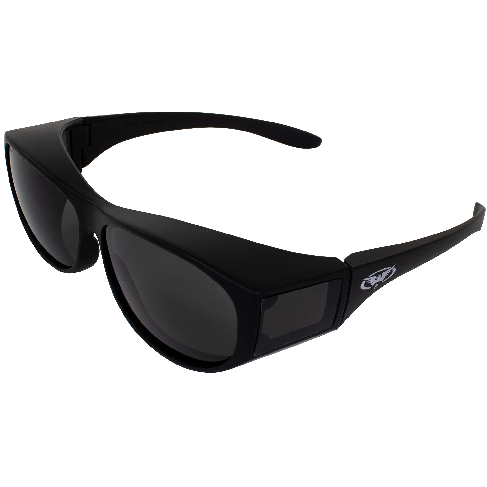 Global Vision Escort Safety Glasses Fit Over Most Eyewear Smoke Lenses (Black Smoke)