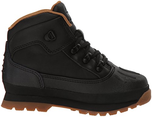 Timberland Unisex-Kid's Euro Hiker Shell Toe Fashion Boot, Black Full Grain, 6 Medium US Big Kid