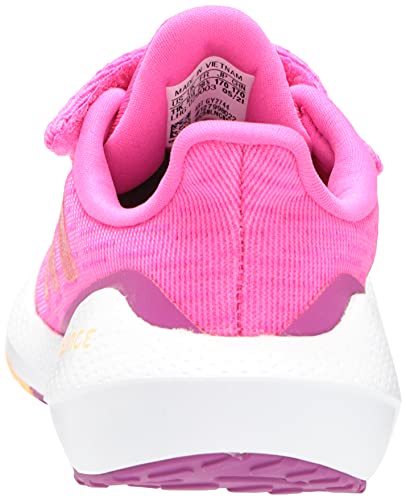 adidas Unisex-Child EQ21 Running Shoe, Shock Pink/Acid Orange/Sonic Fuchsia (Elastic), 3