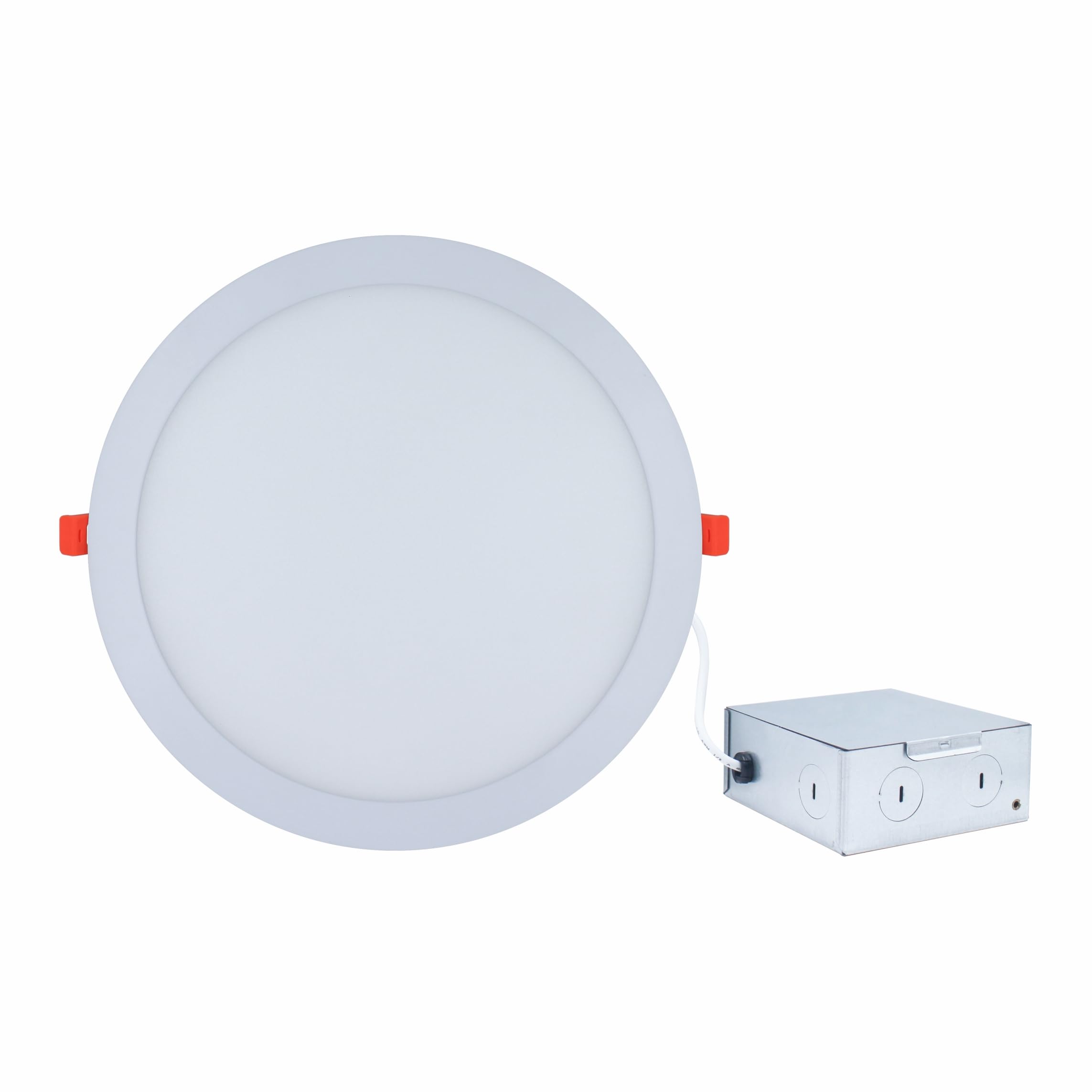 ANC 12 Inch Ultra Thin Square LED Recessed Lighting, 3000K-4000K-5000K Color Temperature Options, 24W 1900Lm Dimmable LED Downlight, Canless LED Recessed Light, IC & Damp Rated 4 Pack