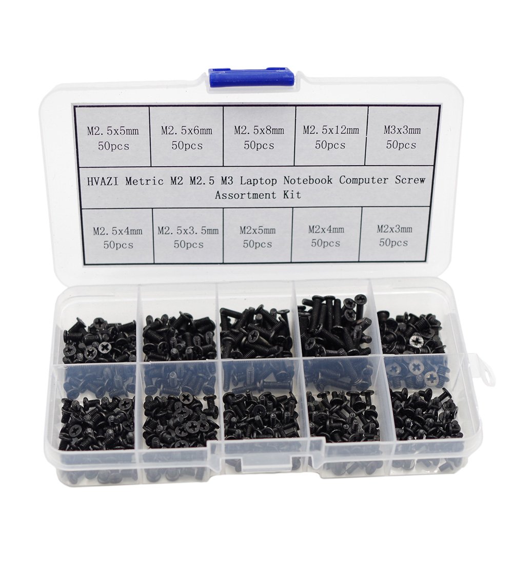 HVAZI Metric M2 M2.5 M3 Laptop Notebook Computer Screw Assortment Kit